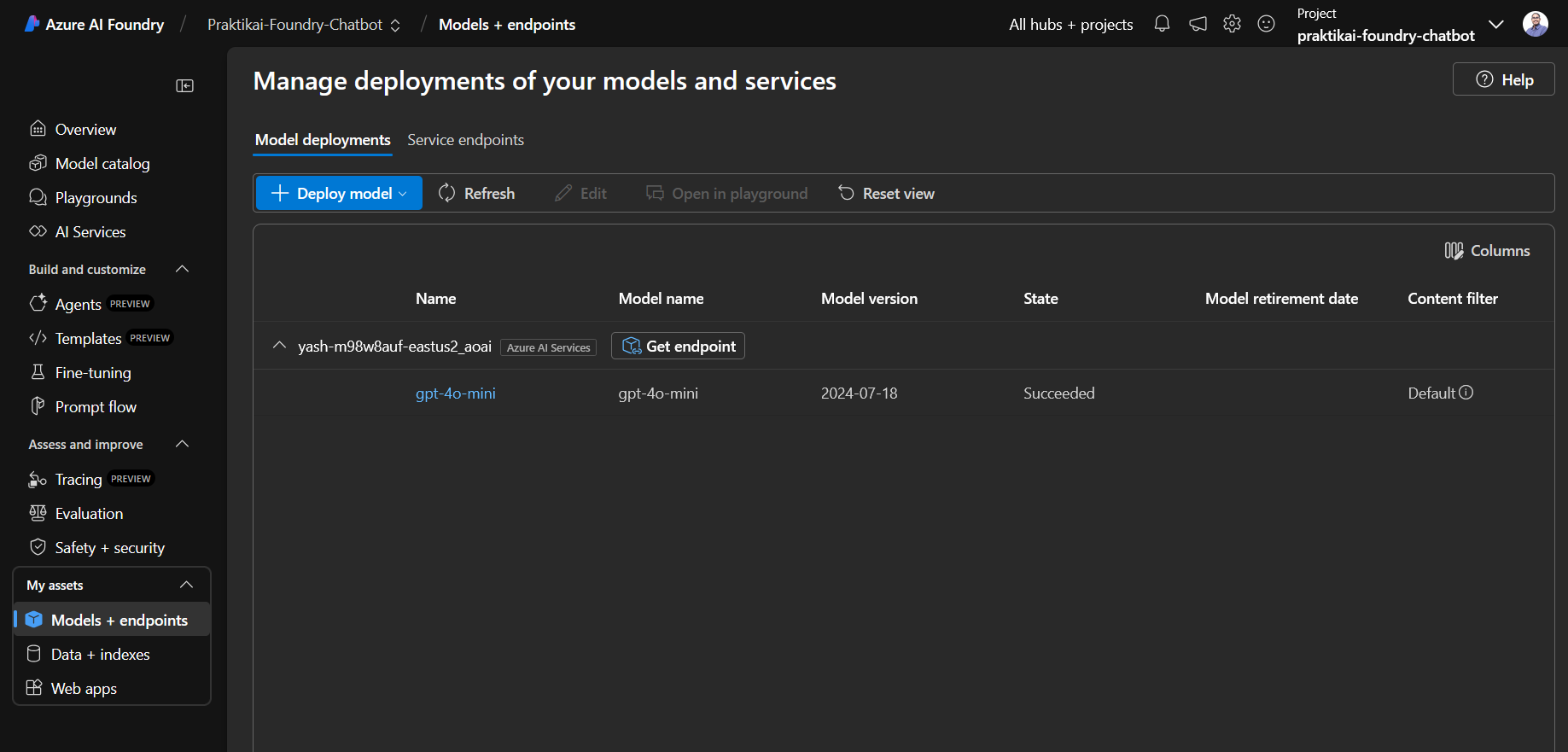 Setting Up a RAG Chatbot on Azure AI Foundry