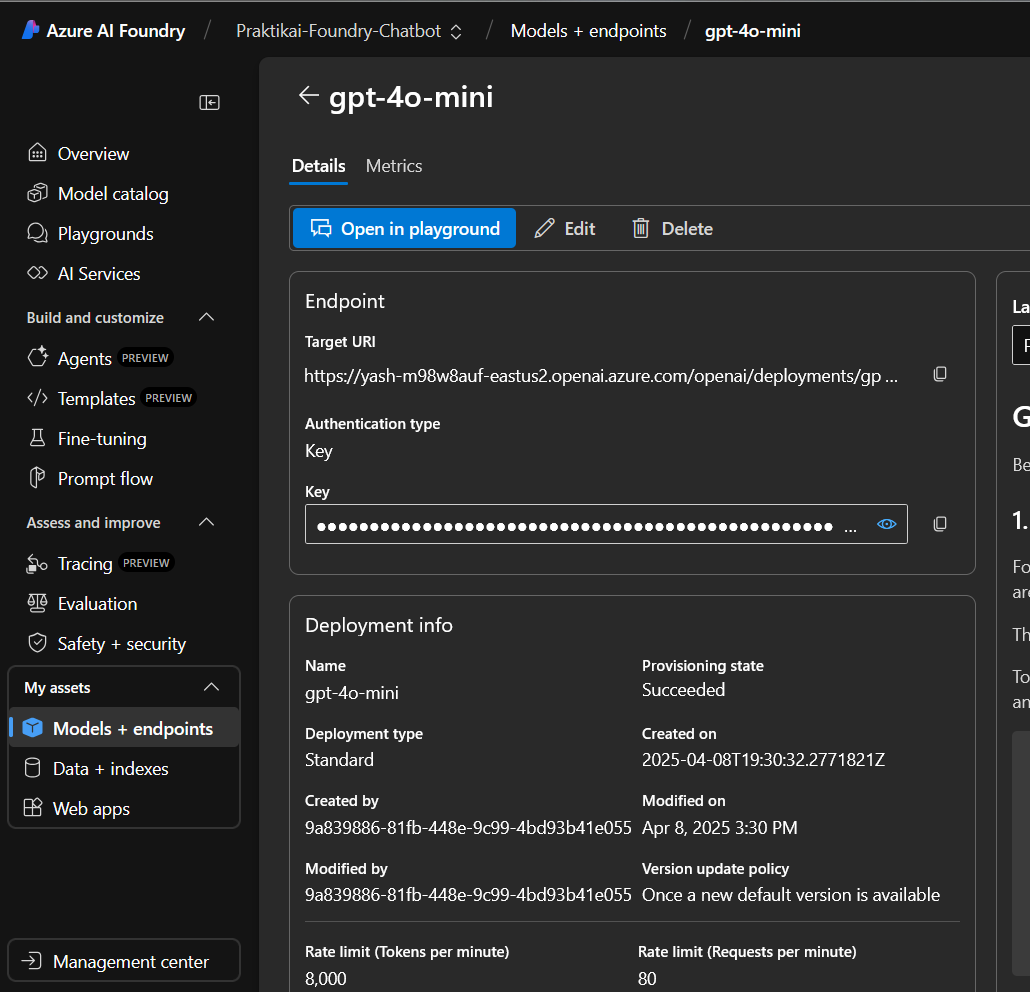 Setting Up a RAG Chatbot on Azure AI Foundry